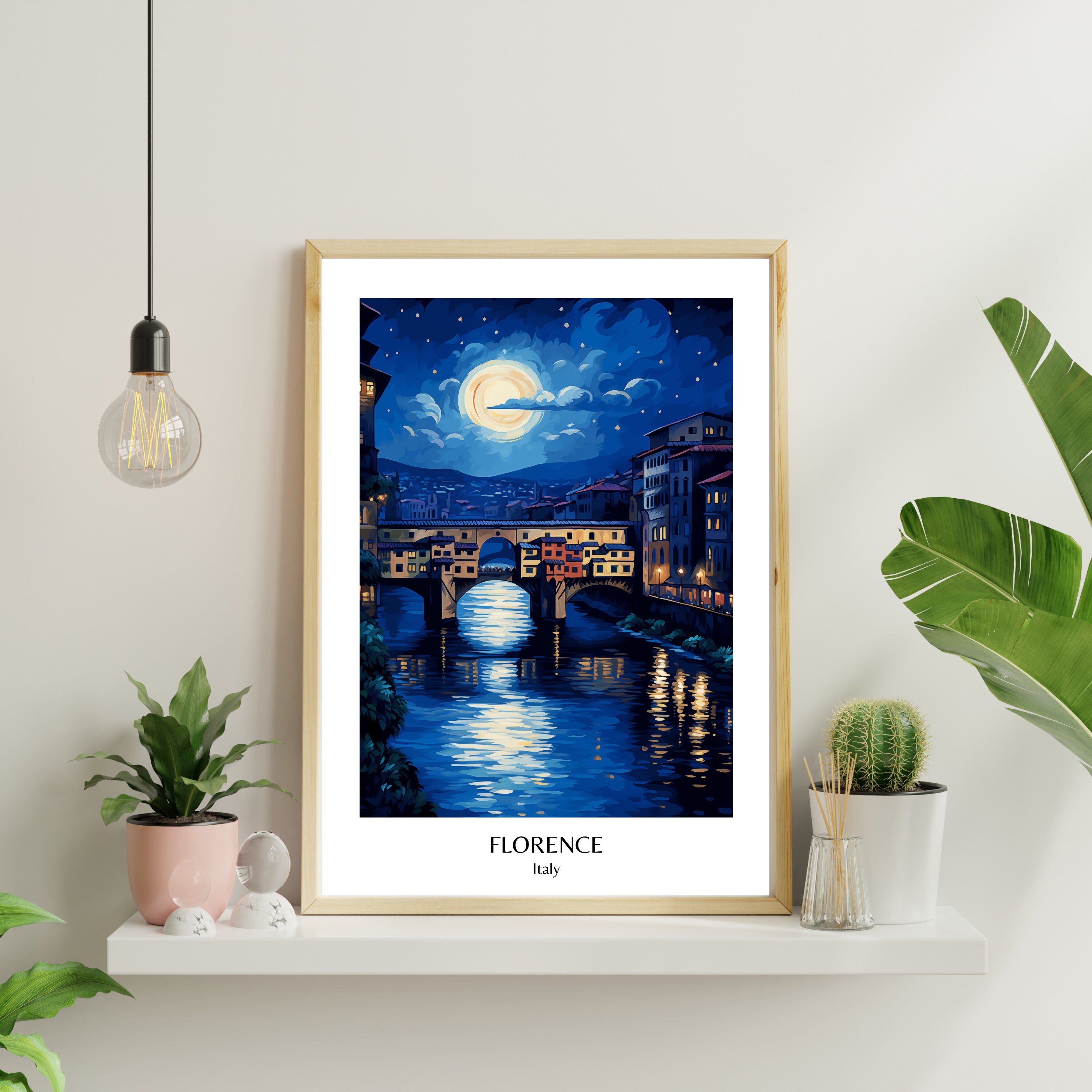 Florence Poster Italy Lifestyle Poster Tuscany Poster Florence Ponte ...