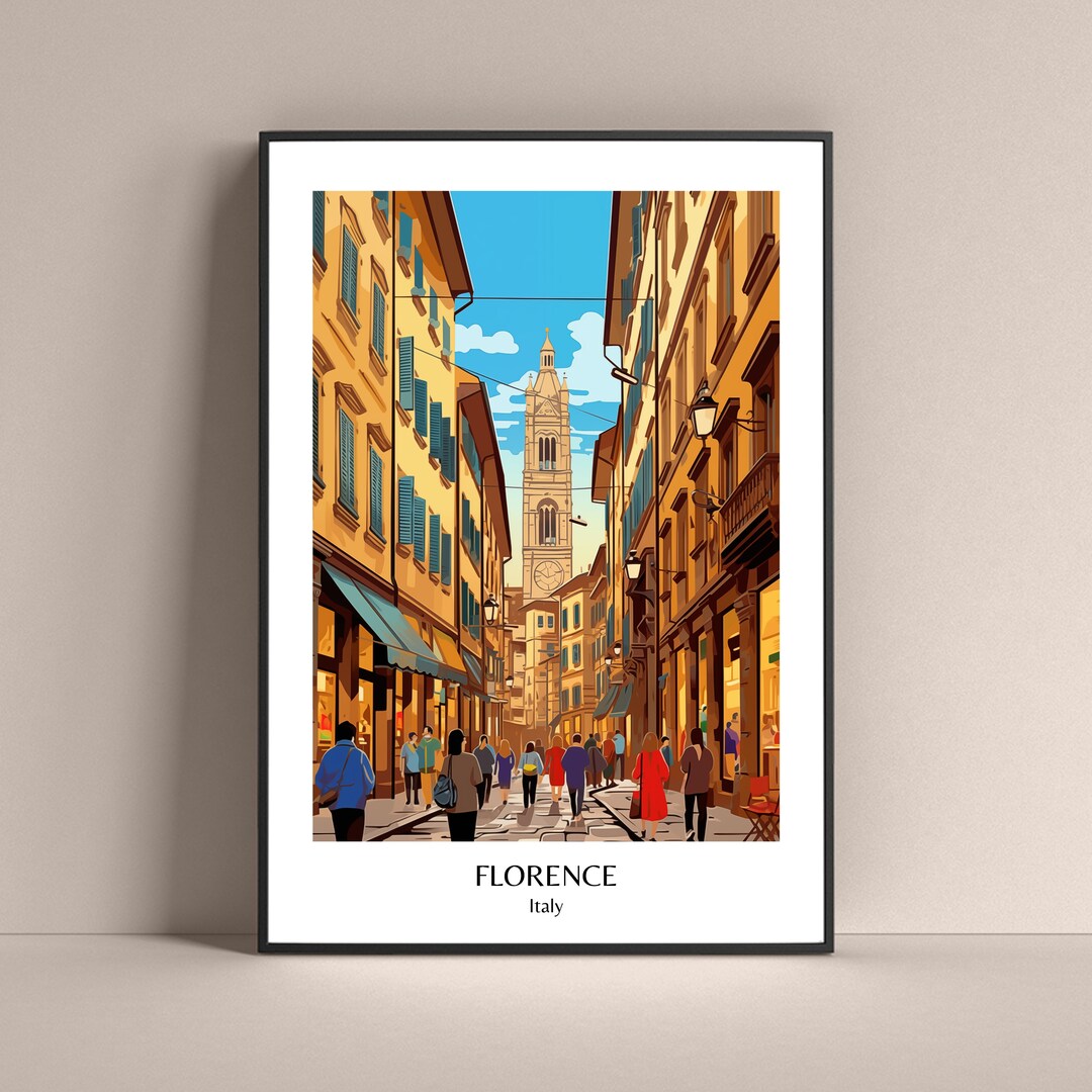 Florence Poster Italy Lifestyle Poster Tuscany Poster Florence Italy ...