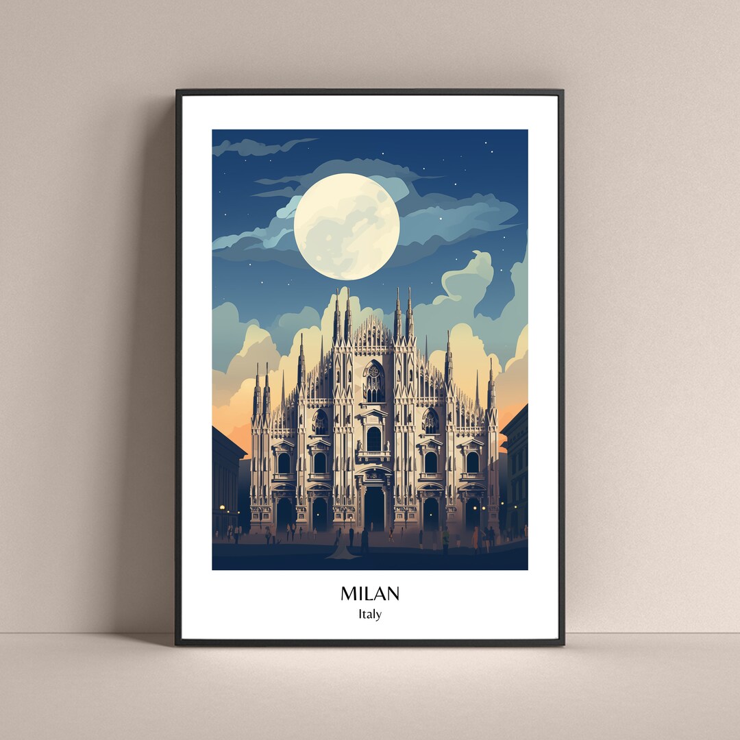 Milan Poster Italy Lifestyle Poster Milan Gift Milan Print Italy Print ...