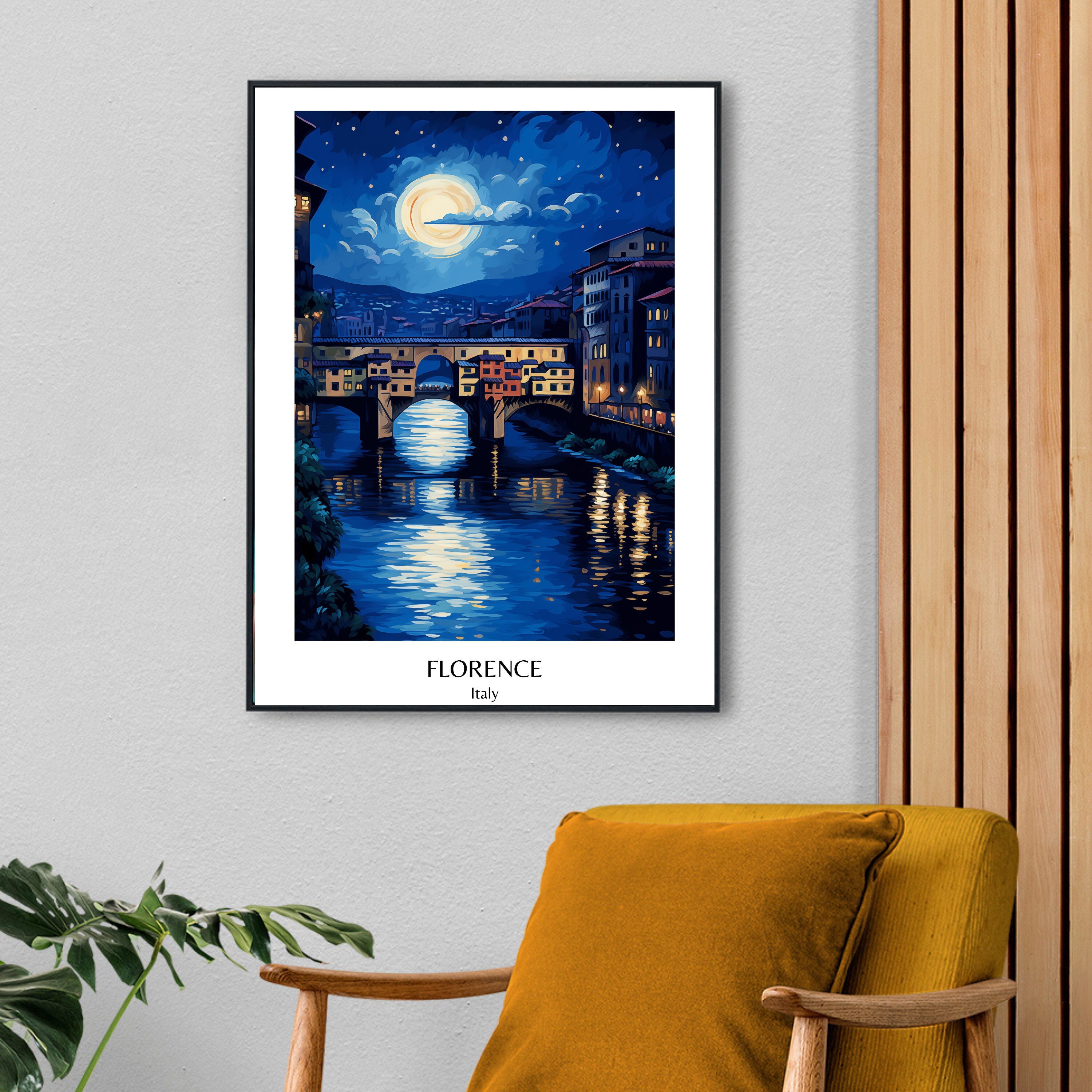 Florence Poster Italy Lifestyle Poster Tuscany Poster Florence Ponte ...