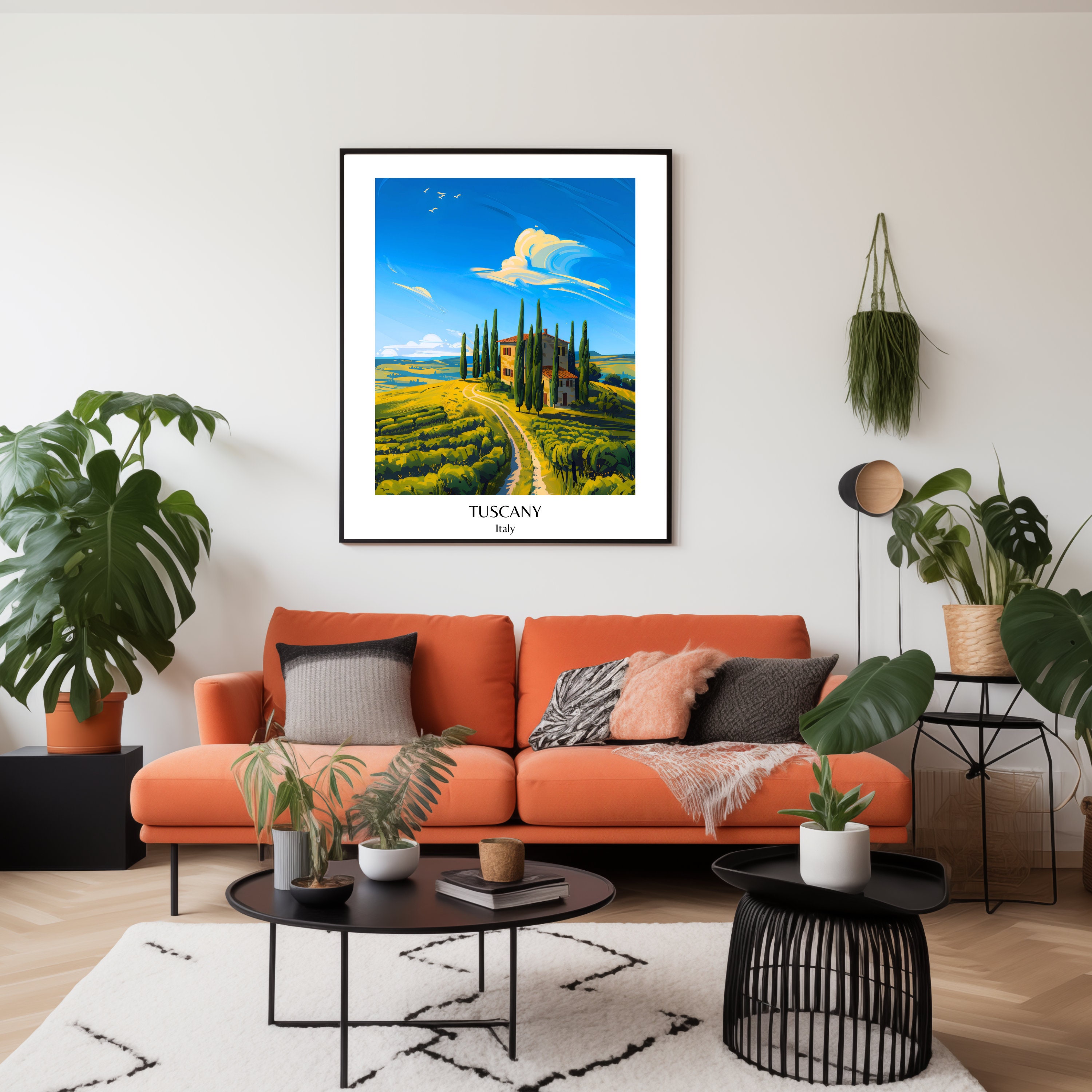 Tuscany Poster Italy Lifestyle Poster Valdorcia Poster Toscana Poster ...