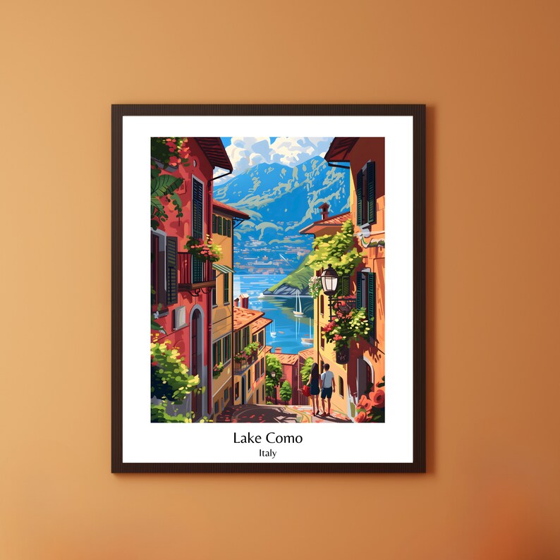 Lake Como Poster Print Italy Lifestyle Poster Bellaggio Travel Poster ...