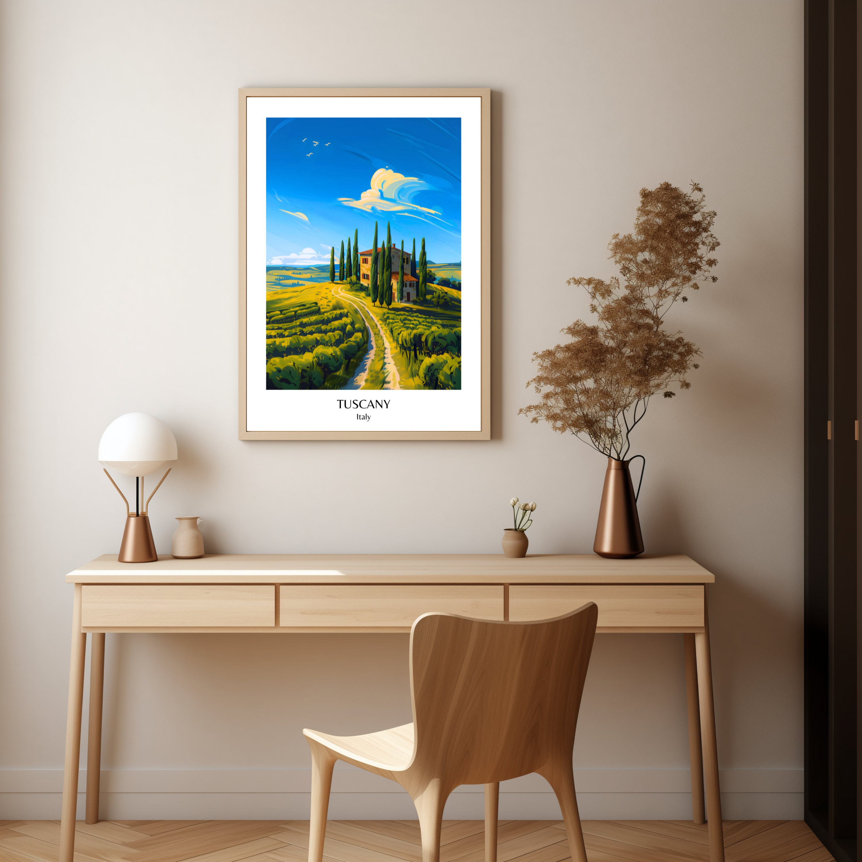 Tuscany Poster Italy Lifestyle Poster Valdorcia Poster Toscana Poster ...