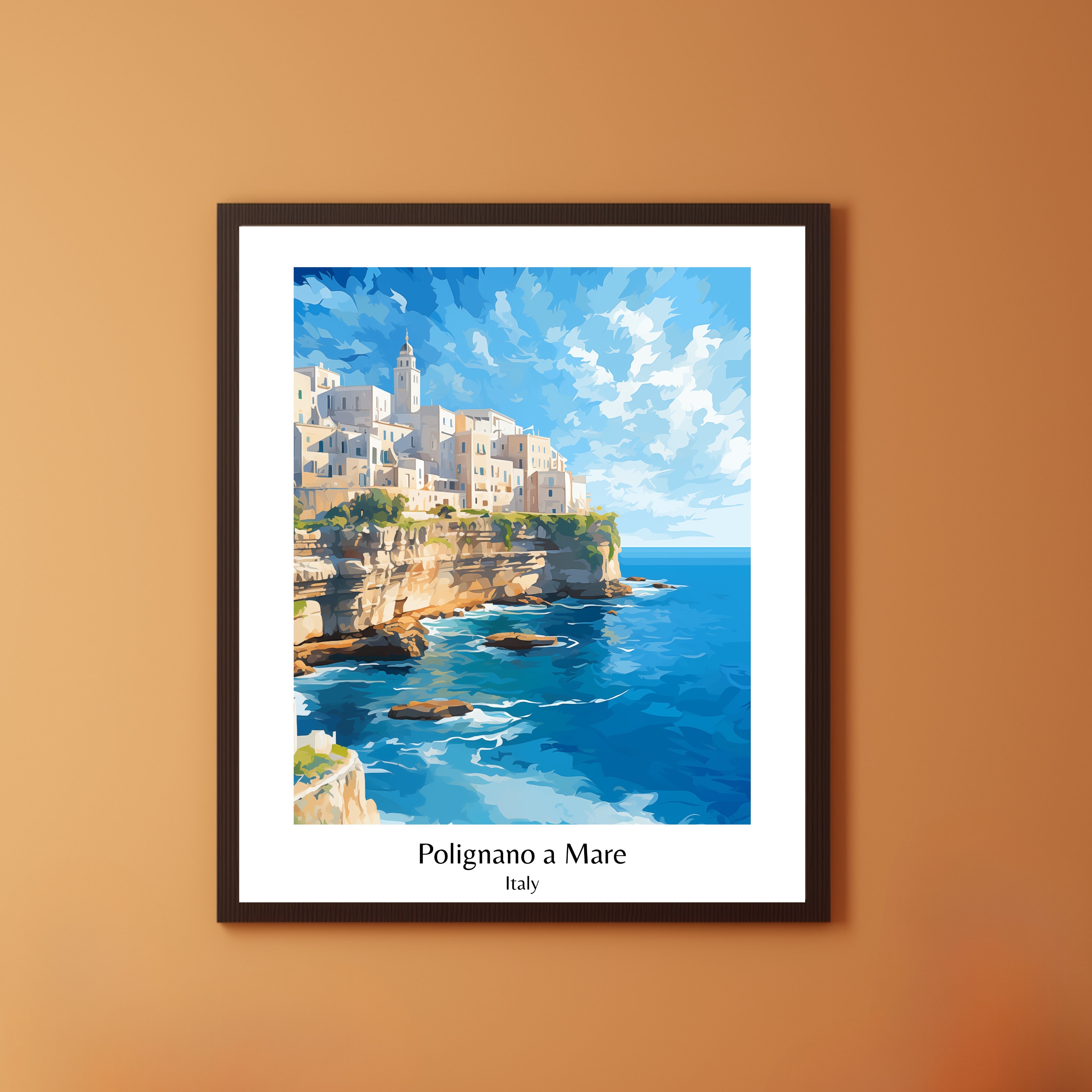Polignano a Mare Poster Italy Lifestyle Poster Apulia Italy Travel ...