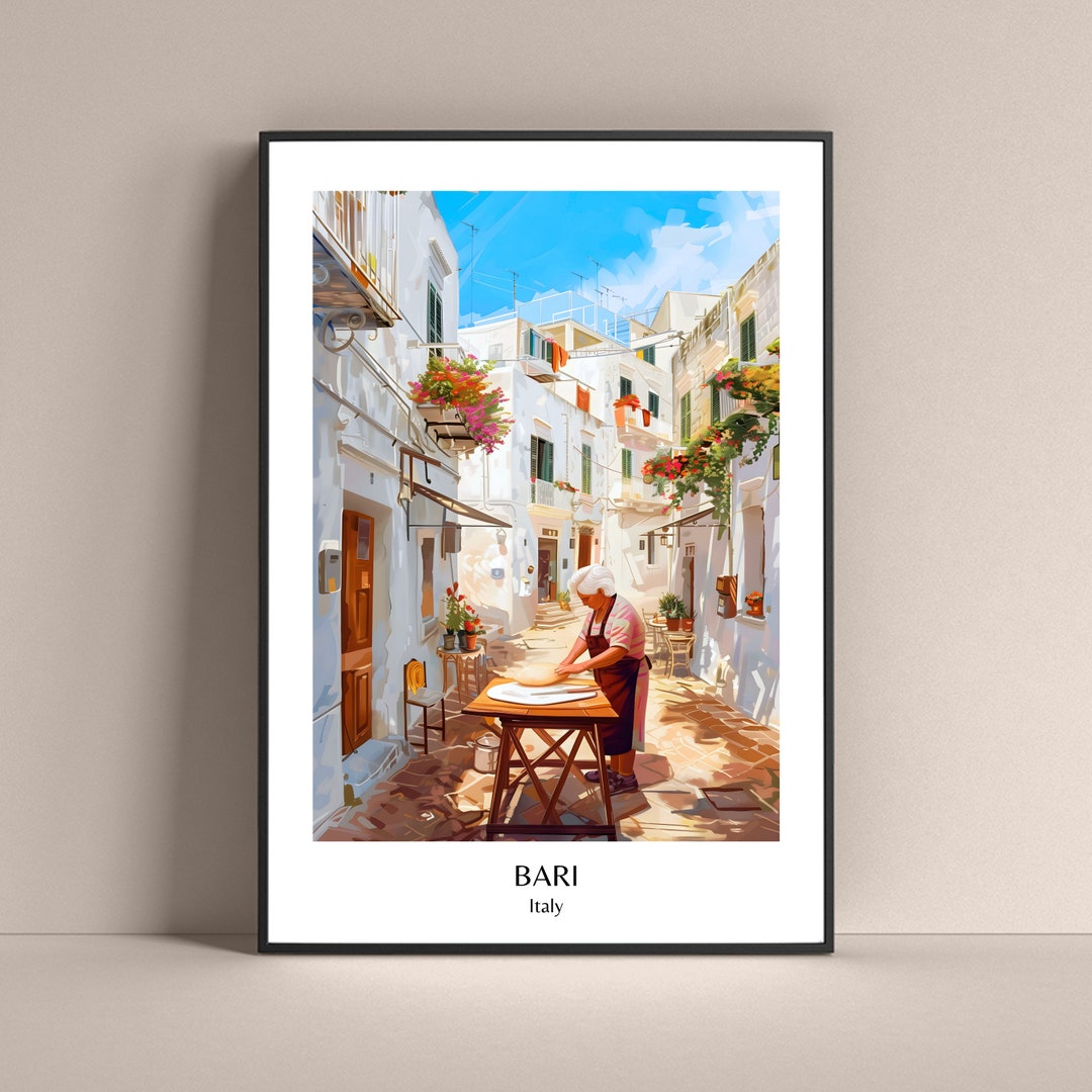 Bari Poster Italy Lifestyle Poster Bari Apulia Poster Apulia Bari ...