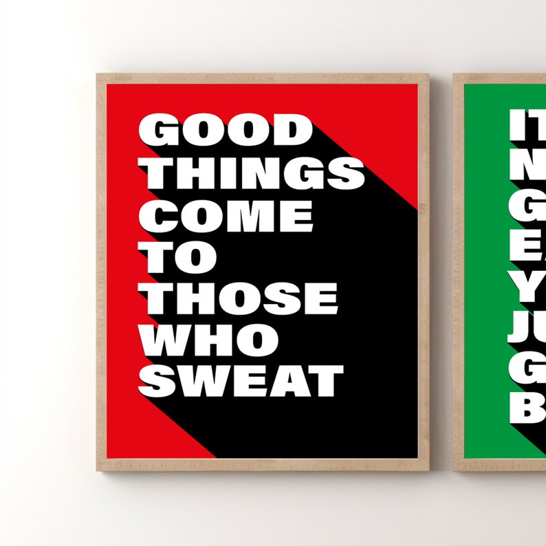 Set of 3 Workout Poster | Home Gym Decor | Motivational Prints | Gym ...