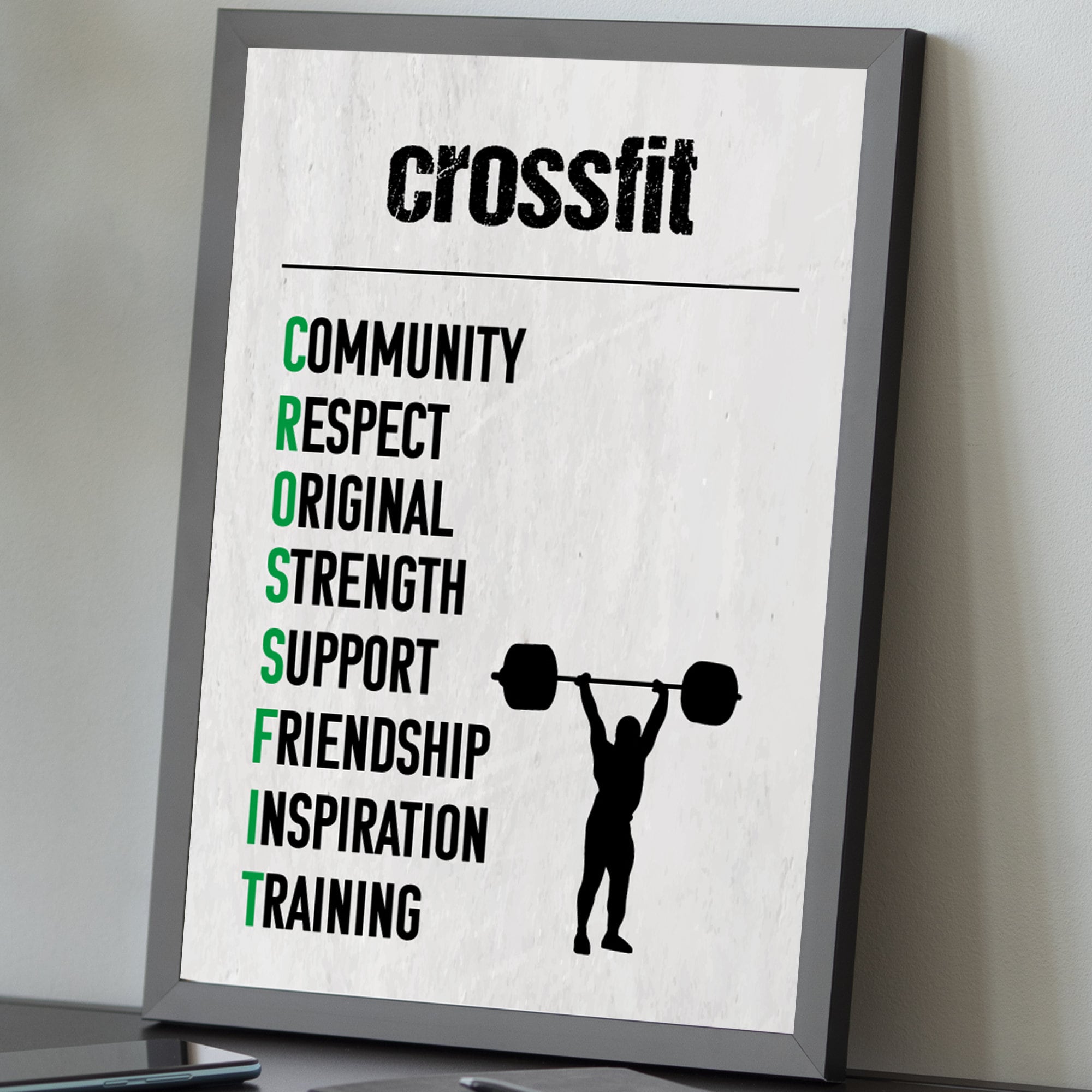 Crossfit Definition Print: Gym Motivation, Bodybuilding Gift (digital ...