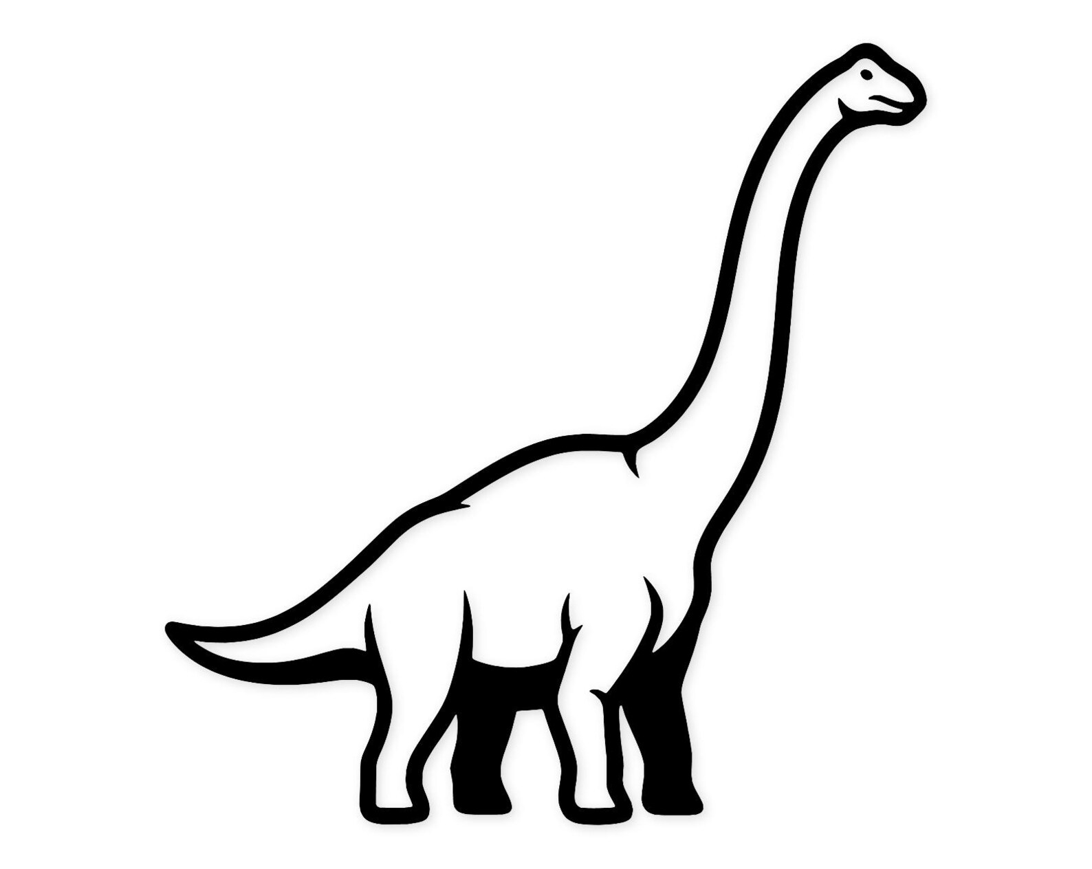 Brachiosaurus Icon Svg Png: Cut Ready Digital Design for Cricut ...