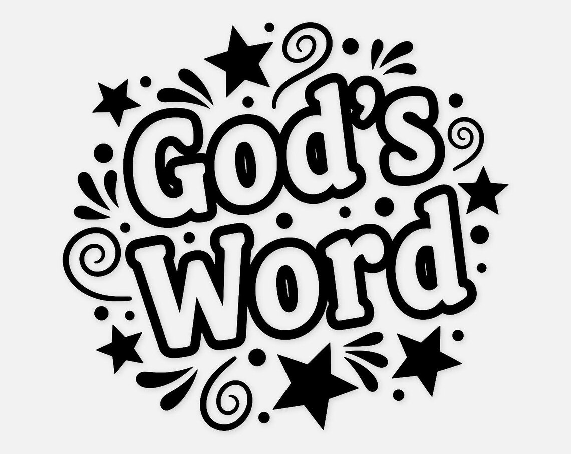 God's Word Typography Svg Png: Cut Ready Digital Design for Cricut ...