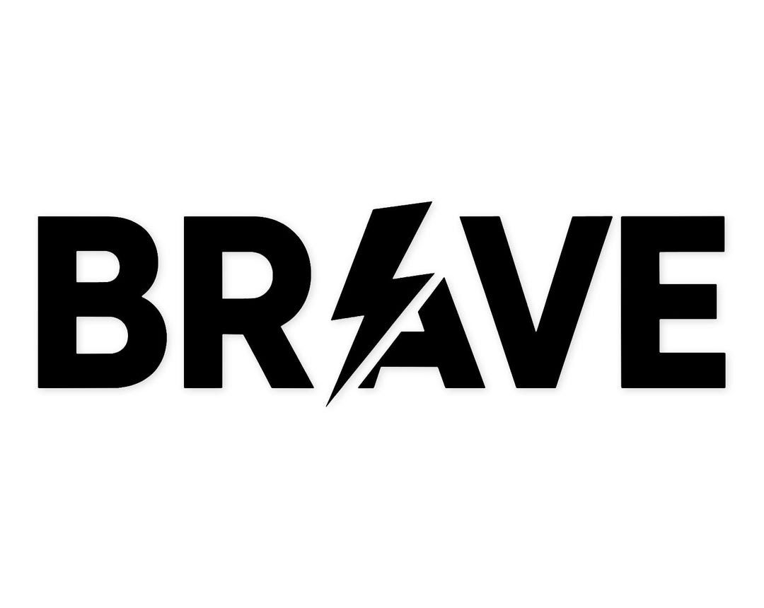 Bravery Quote Svg Png: Bold High Contrast Design for Wall Art - Etsy
