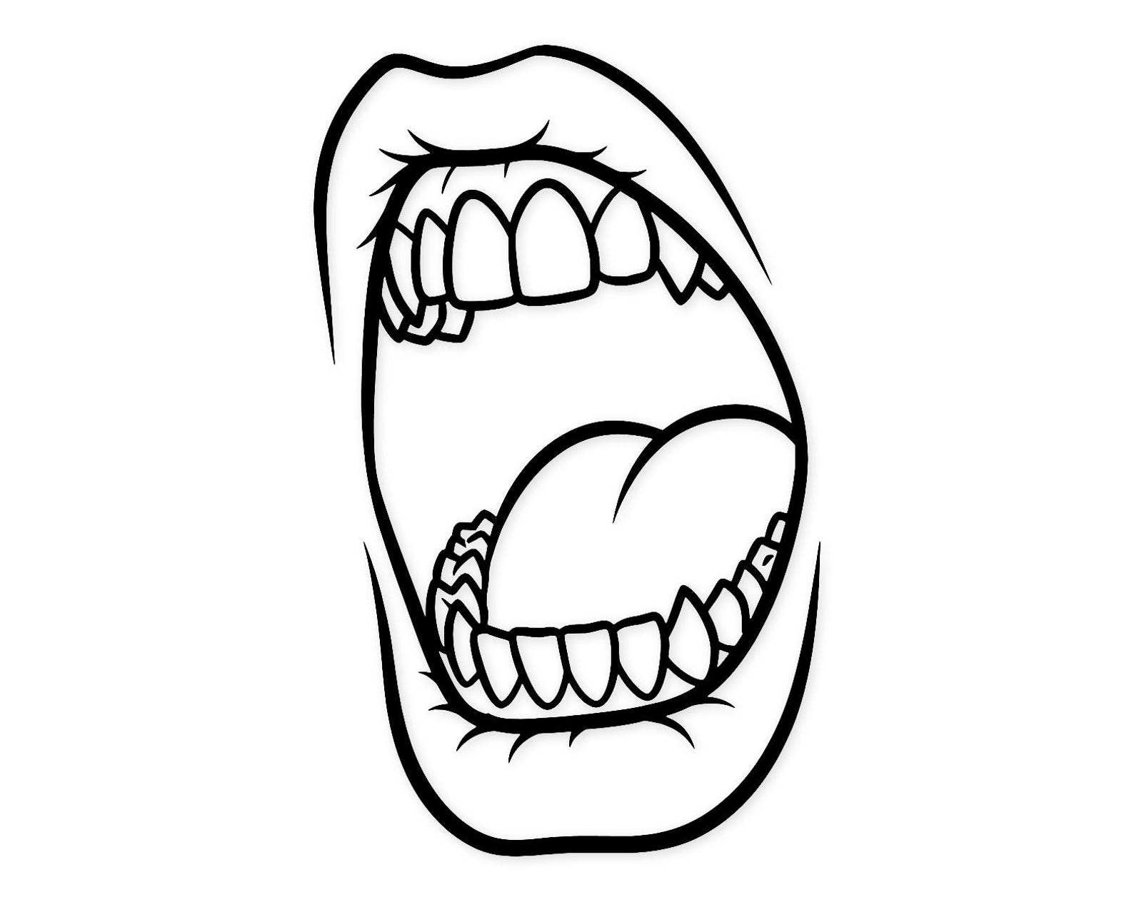 Mouth Wide Open Svg Png: Cut Ready Digital Design for Cricut Silhouette ...