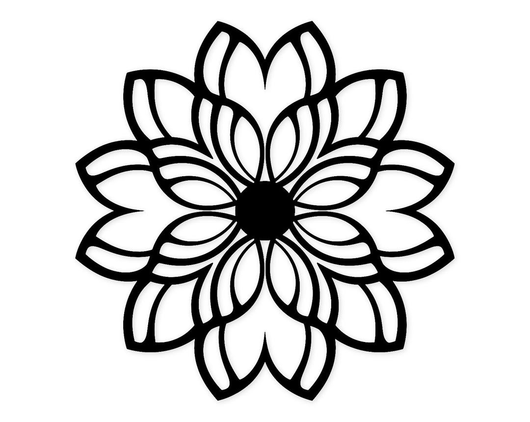 Ink Drop Bloom Svg Png: Bold Clean Cut File for Crafts - Etsy
