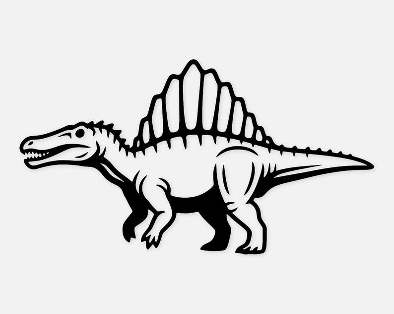 Spinosaurus Profile Svg Png: Bold Cut File for T-shirts - Etsy