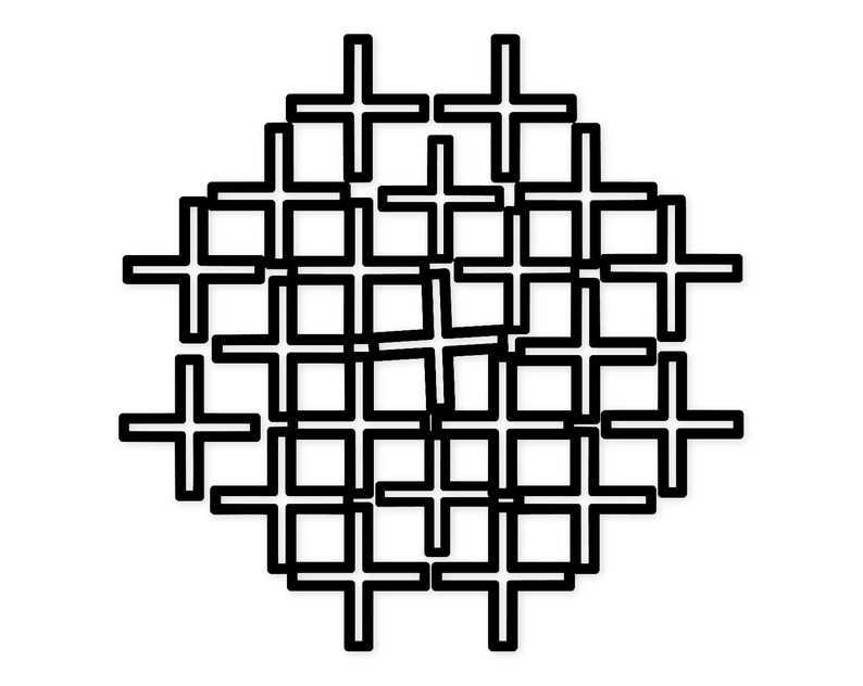Interlocking Cross Grid Svg Png: Bold Design for Crafting Projects - Etsy