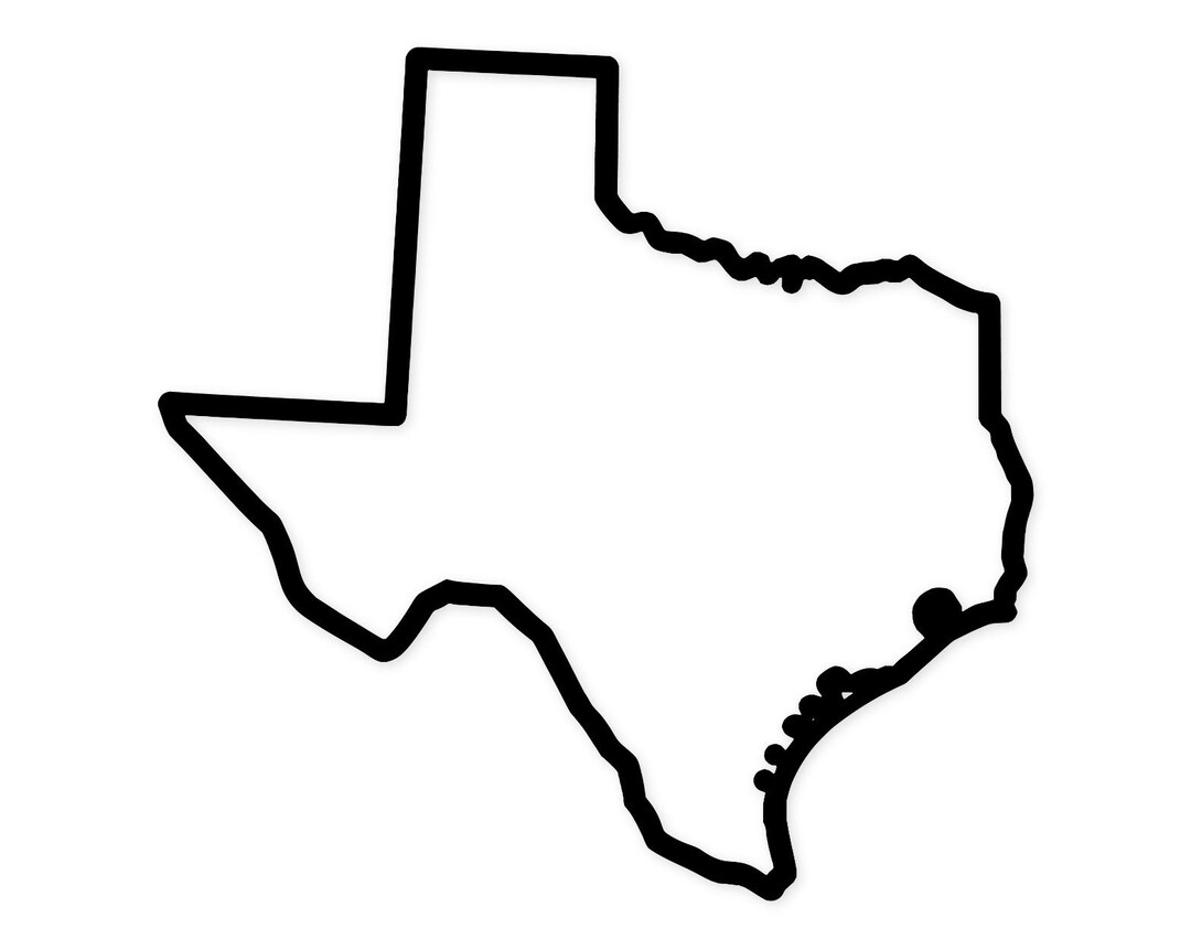 Texas State Outline Svg Png: Minimalist Cut File for Cricut - Etsy