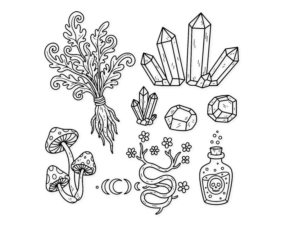 Potion Ingredients Svg Png: Bold Cut File for Crafting - Etsy Canada