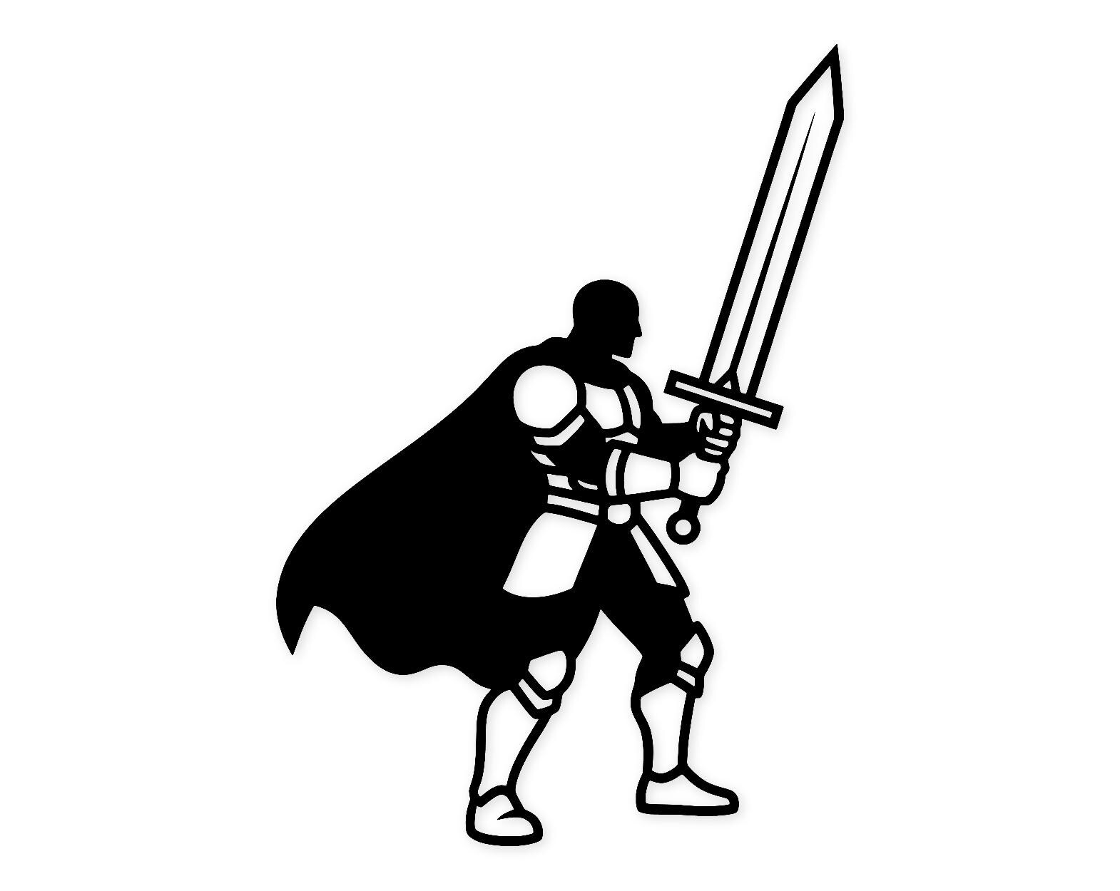 Video Game Hero Svg Png: Bold Line Art for Adventure Enthusiasts - Etsy