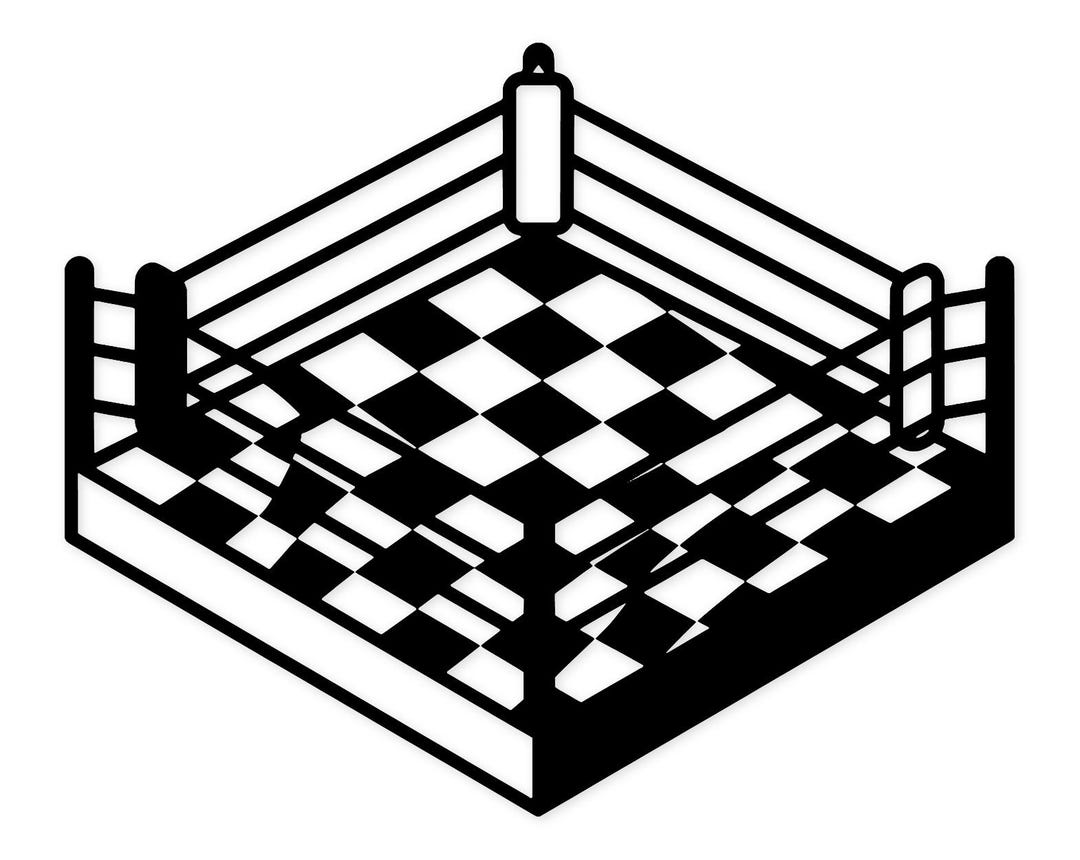 Boxing Ring Scene Svg Png: Minimalist Cut File for Cricut and More - Etsy