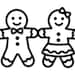 Gingerbread Couple Variation Svg Png: Cut Ready Digital Design for ...