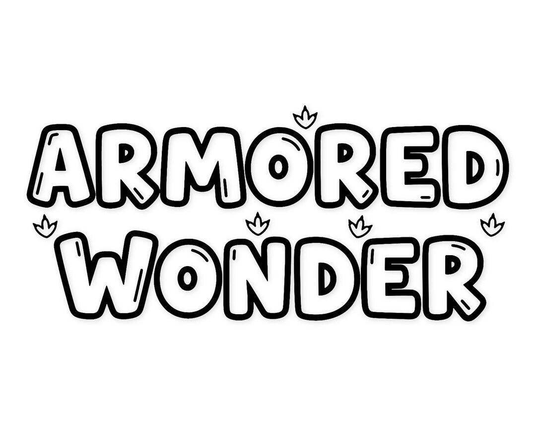 Armored Wonder Typography Svg Png: Cut Ready Digital Design for Cricut ...