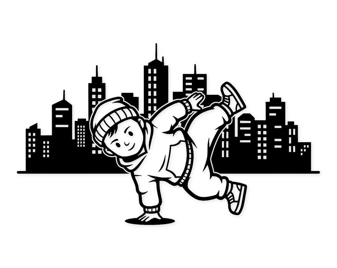Breakdance Scene Svg Png: Bold Design for Urban Culture - Etsy