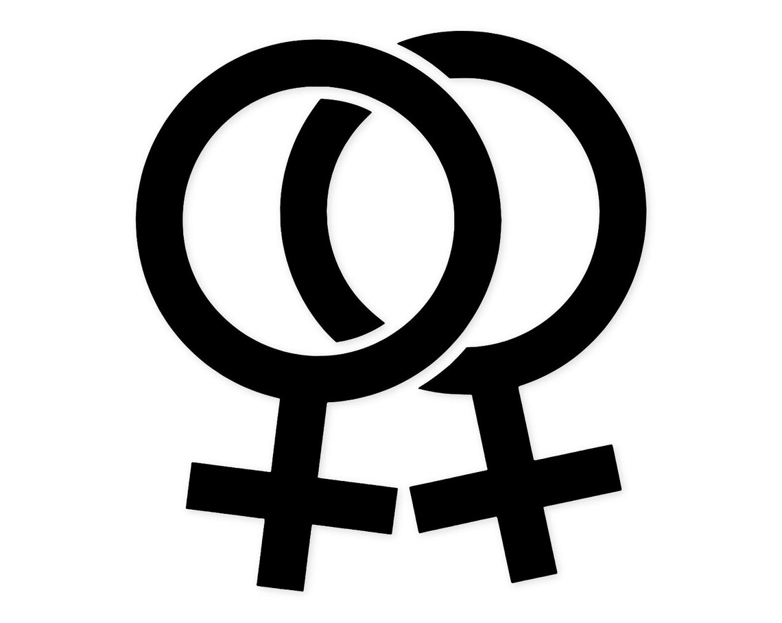 Interlocking Venus Symbols Svg Png: Bold Geometric Design for Crafting ...