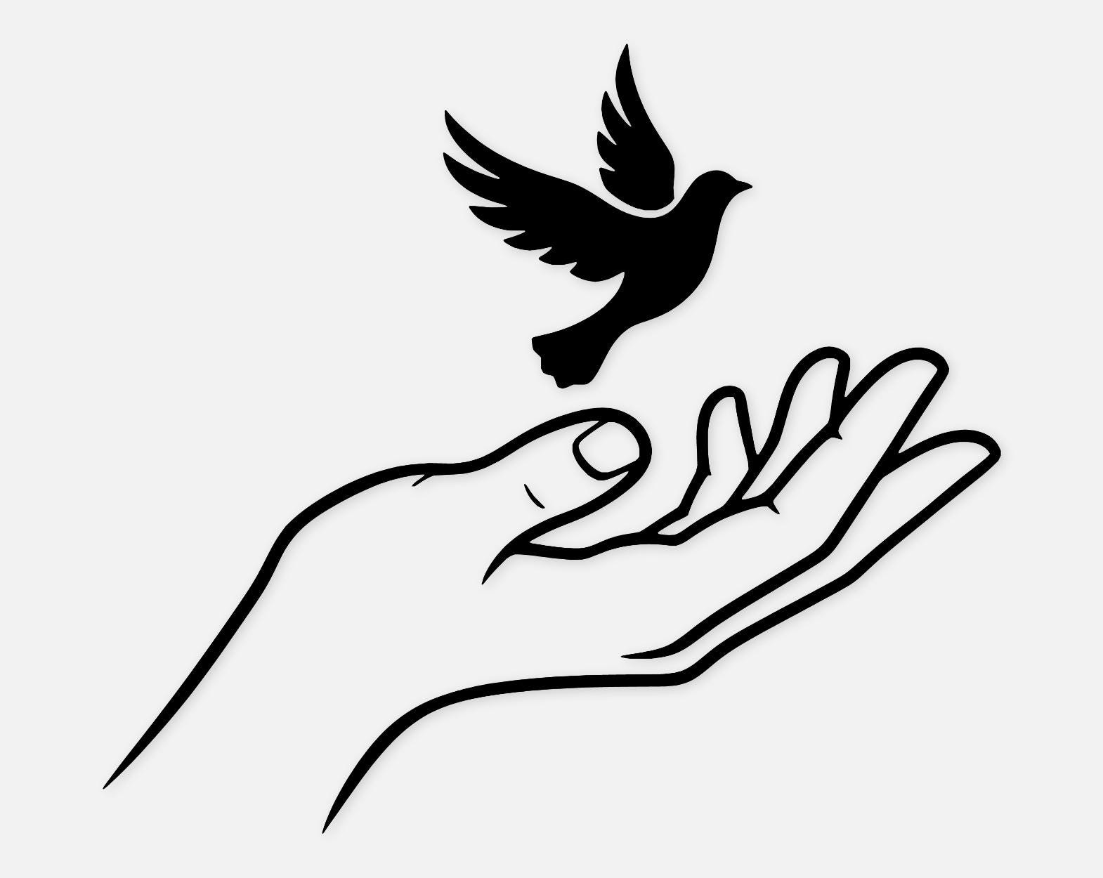 Open Palm Gesture Svg Png: Minimalist Design for Cricut - Etsy