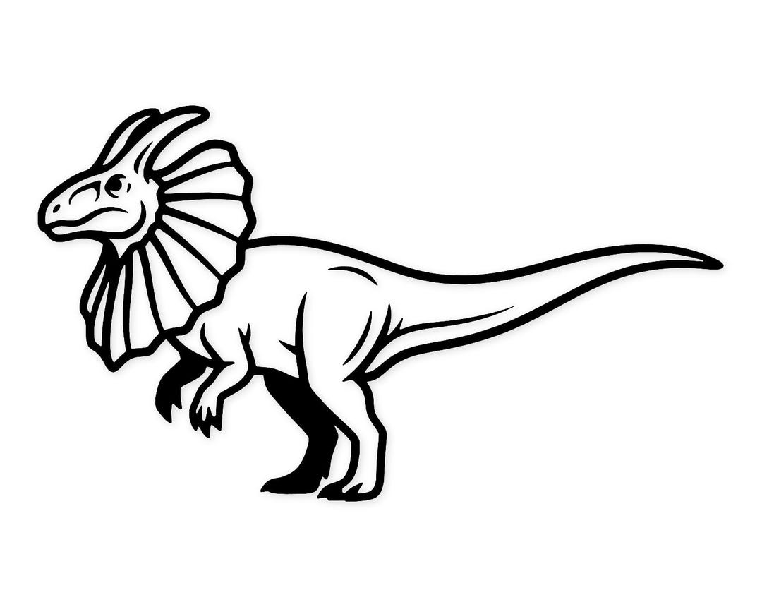 Dilophosaurus SymbolSvg Png: Schnittfertiges Digital Design für Cricut ...