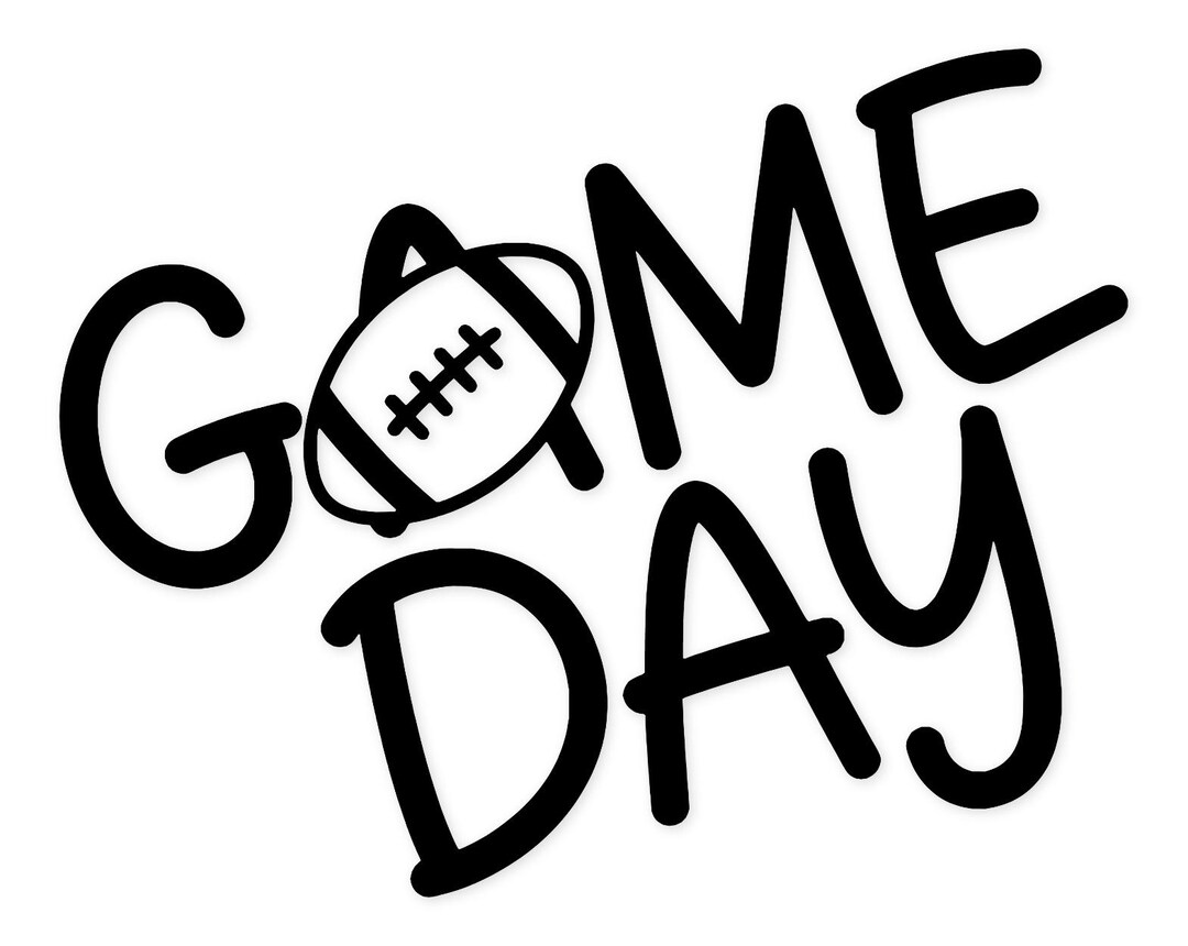 Gameday Typography Svg Png: Cut Ready Digital Design for Cricut ...