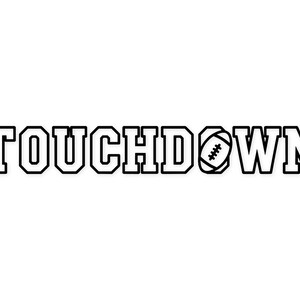Touchdown Banner Svg Png: Bold Design for Sports Enthusiasts - Etsy