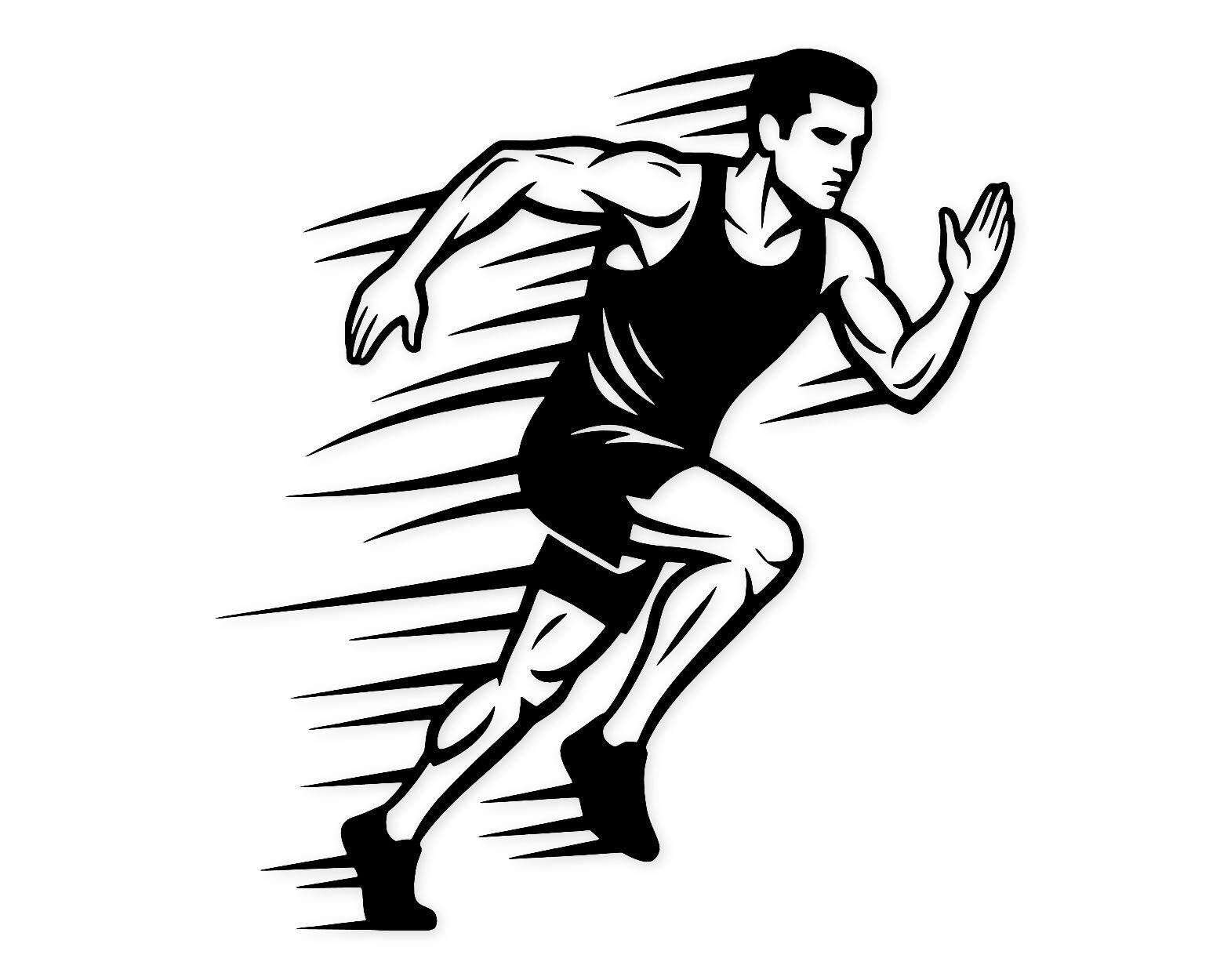 Runner in Motion Svg Png: Cut Ready Digital Design for Cricut ...