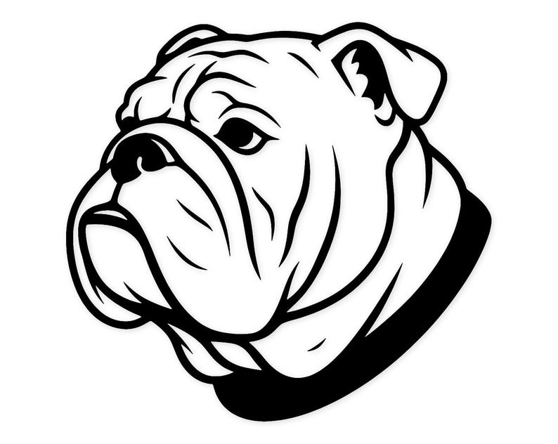 Bulldog Profile Icon Svg Png: Cut Ready Digital Design for Cricut ...
