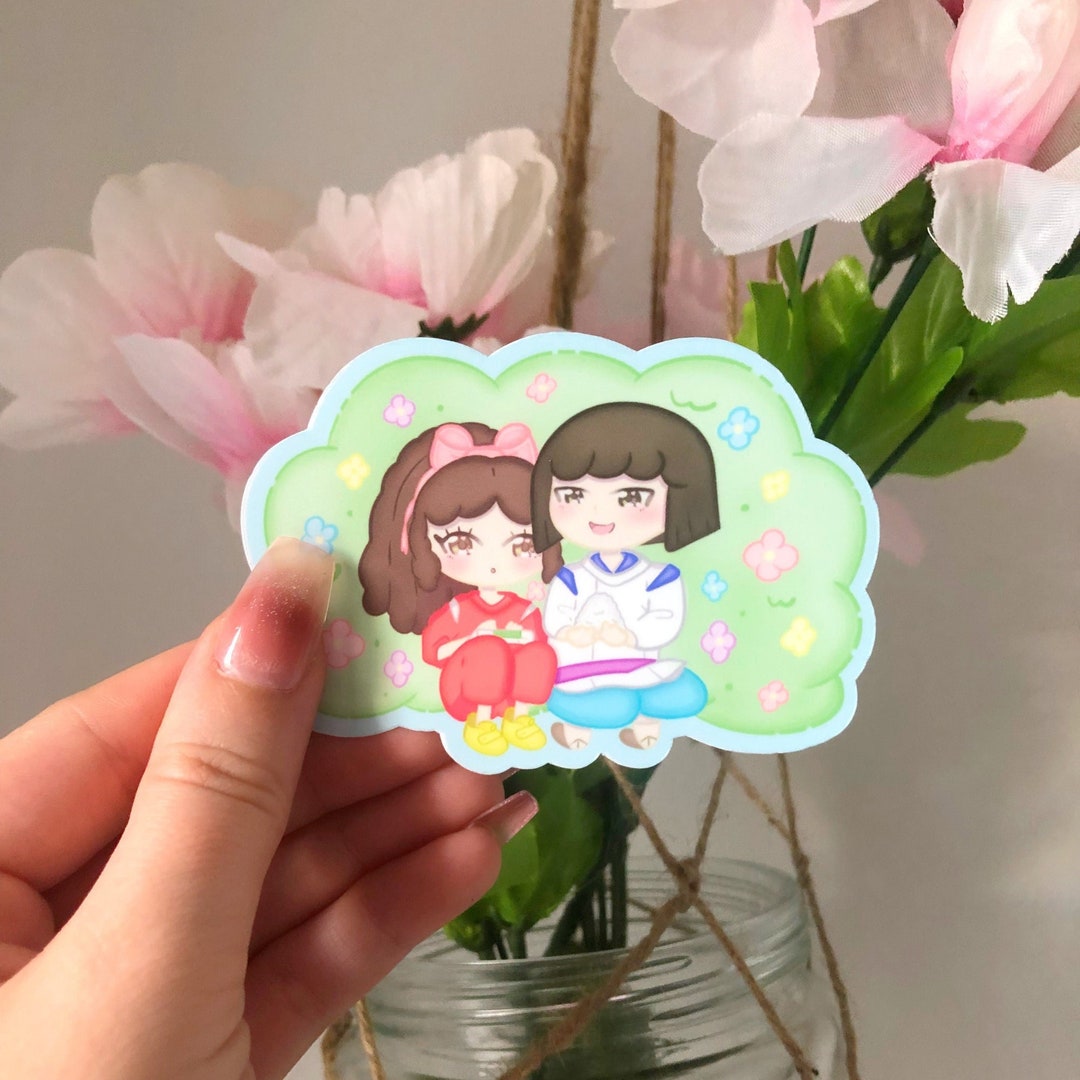 Cute Chihiro & Haku Vinyl Sticker JJK, Laptop Sticker, Water Bottle ...