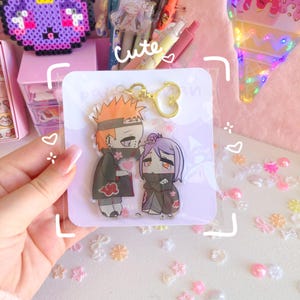 Kawaii Akatsuki Glitter Acrylic Charm Naruto, Ninja, Pain, Konan - Etsy