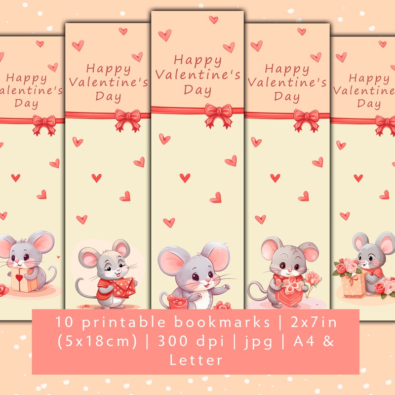 Valentine Bookmark - Etsy