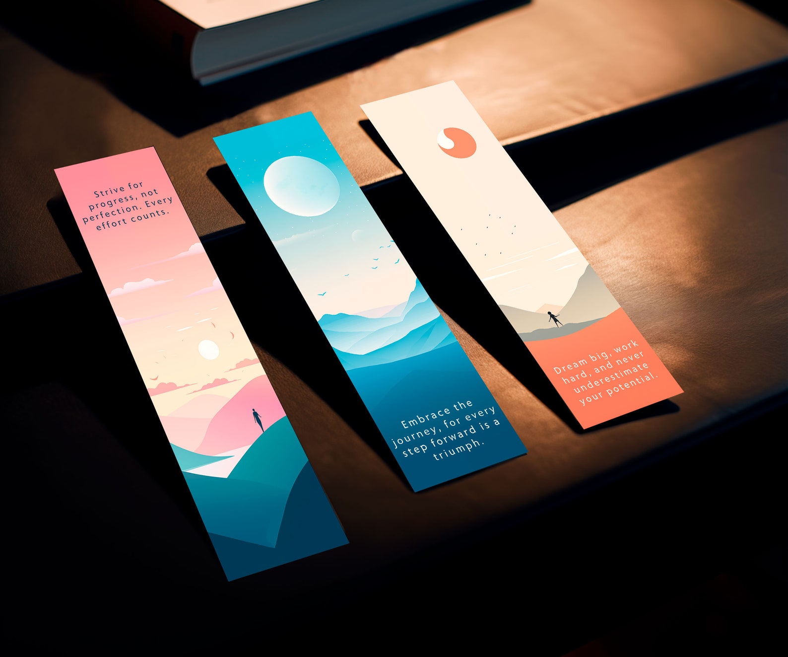 30 Motivational Quotes Bookmark Designs, Bookmark Set, Separate PNG ...