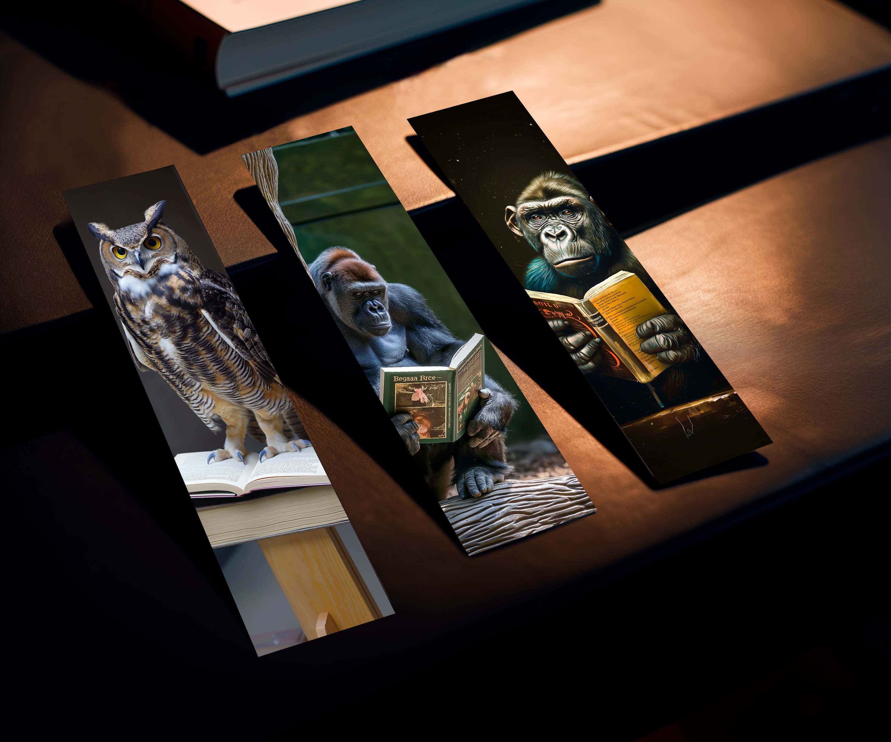 Cute Animals Reading Bookmark Set, Printable Book Lover Gift (JPG, PNG ...