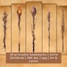 10 Evil Magic Wands Bookmark Printable Designs, Digital Download ...
