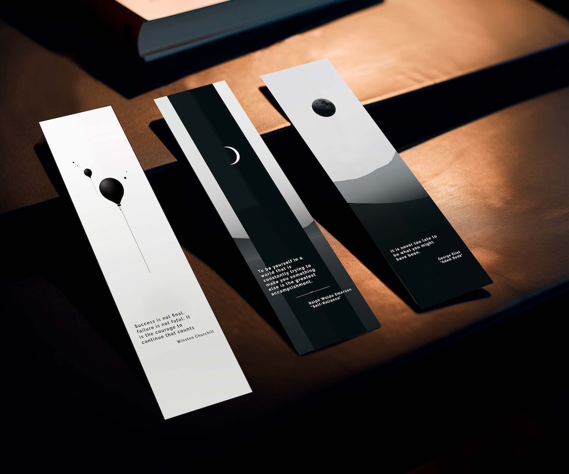 20 Quotes of Famous People Bookmark Designs, Bookmark Set, Separate PNG ...