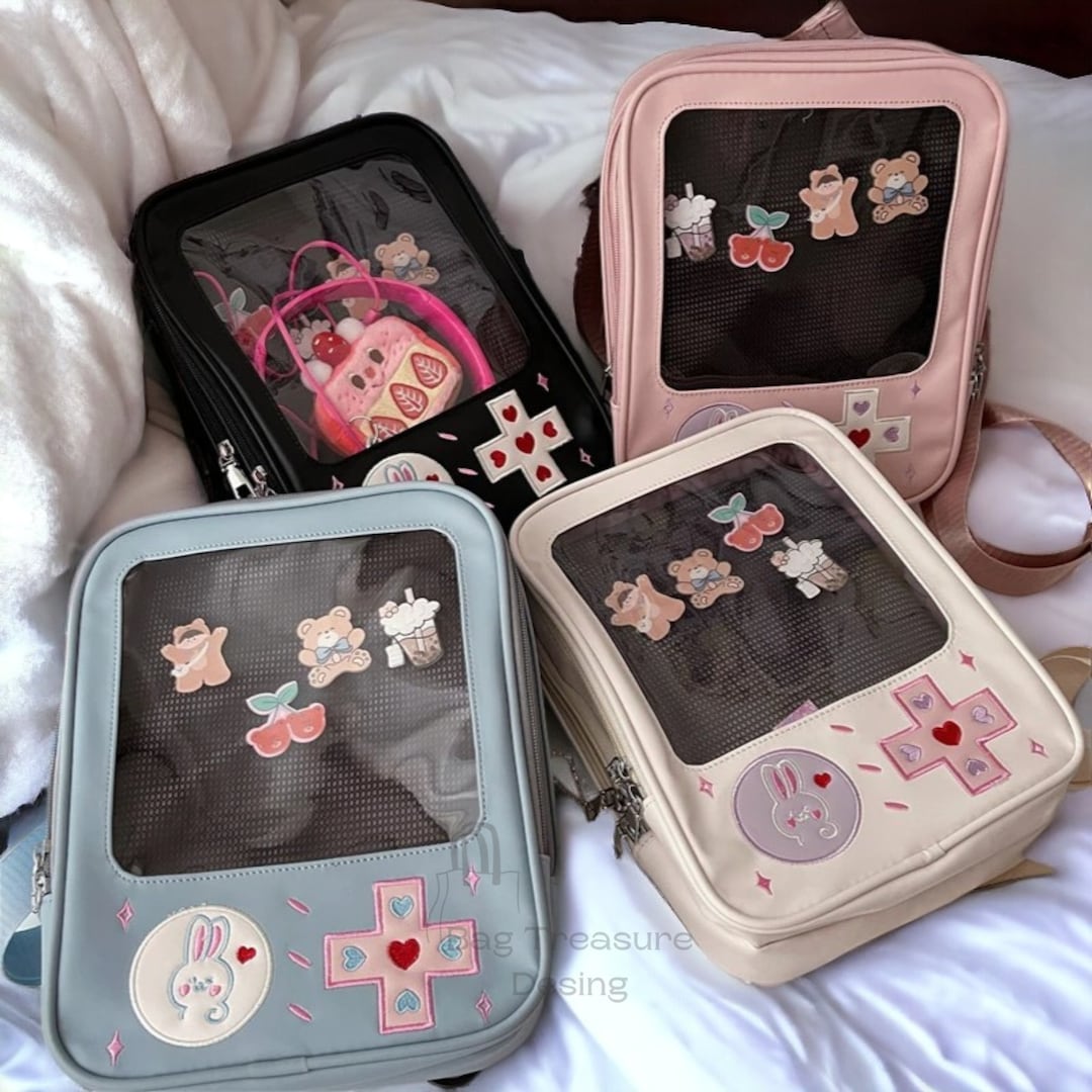 Gaming Itabag Crossbody Pin Collection Display Bag Japanese Waist Fanny ...