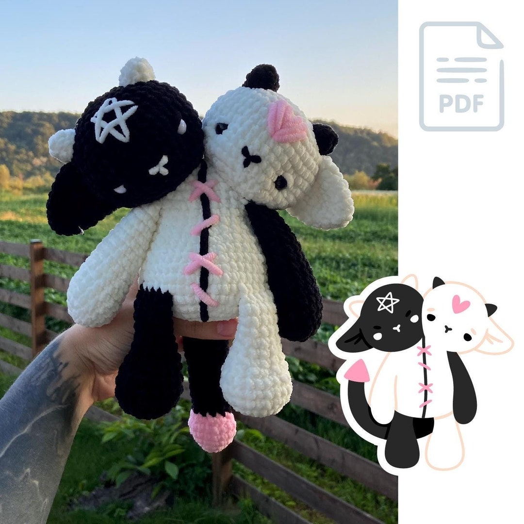 Two-headed Baphomet Crochet Pattern. - Etsy