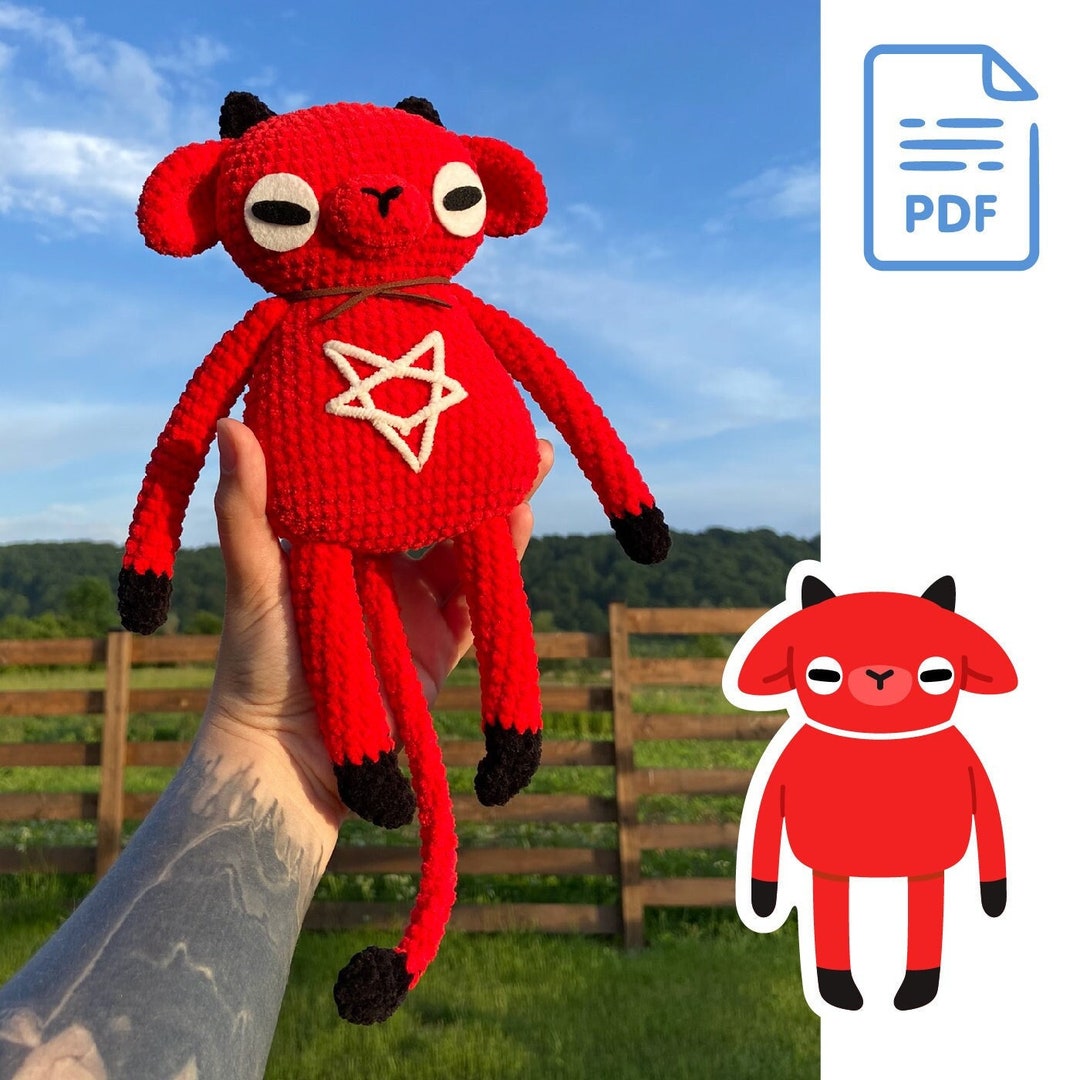 Demon Crochet Pattern. Baphomet, Devil, Lucifer - Etsy