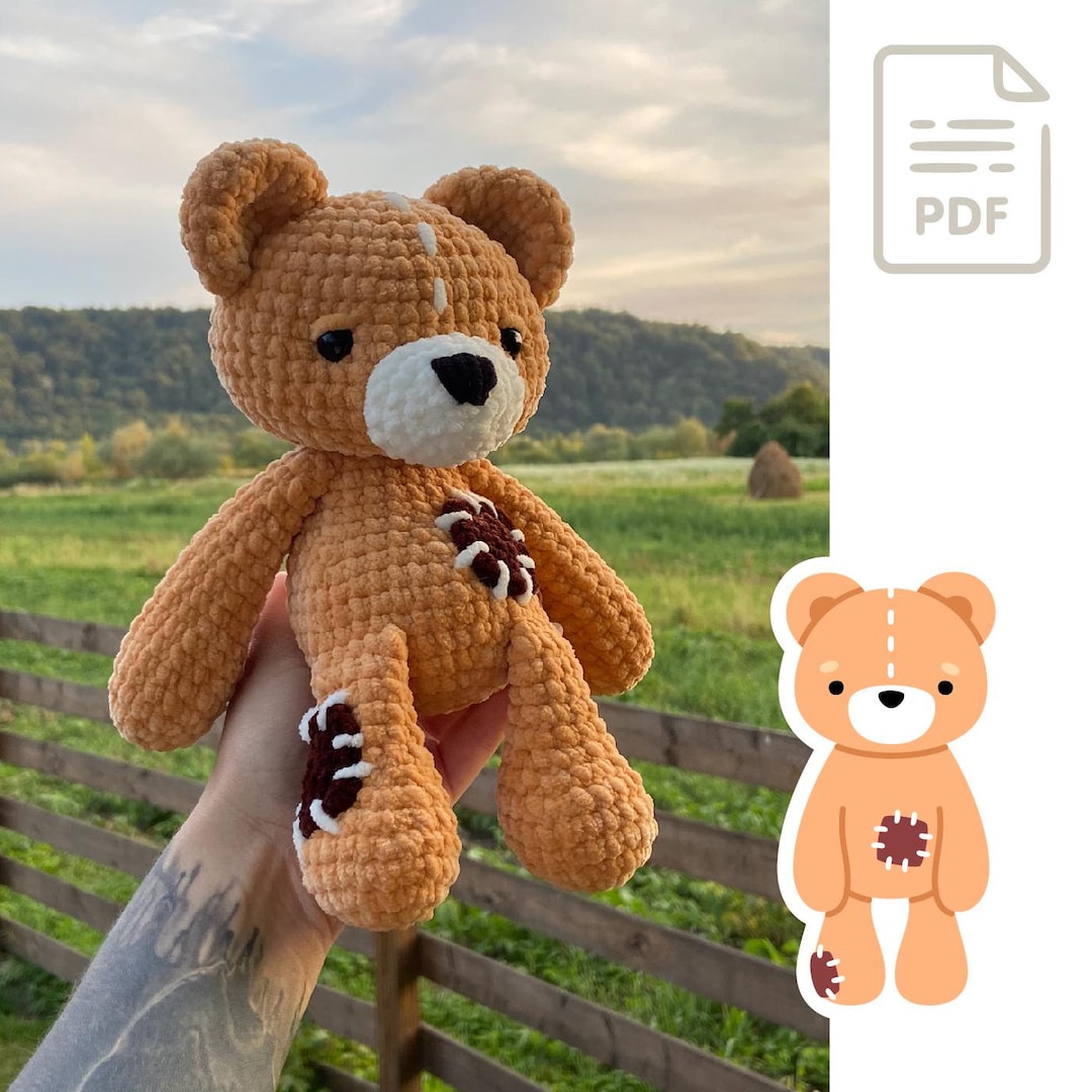 Teddy Bear - Crochet Pattern - Etsy