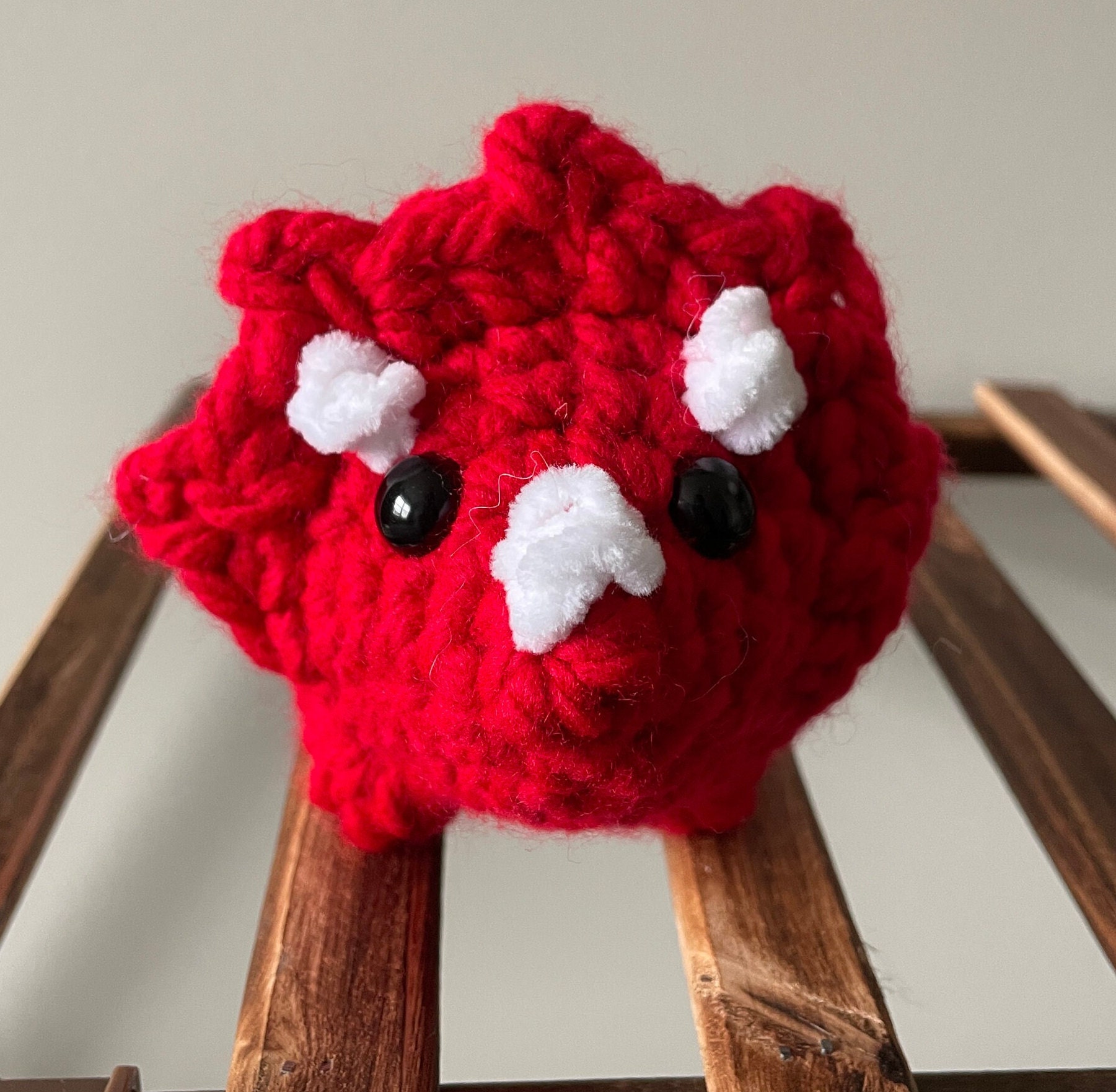Cuddle up With a Handmade Crochet Triceratops Perfect for Dinosaur ...