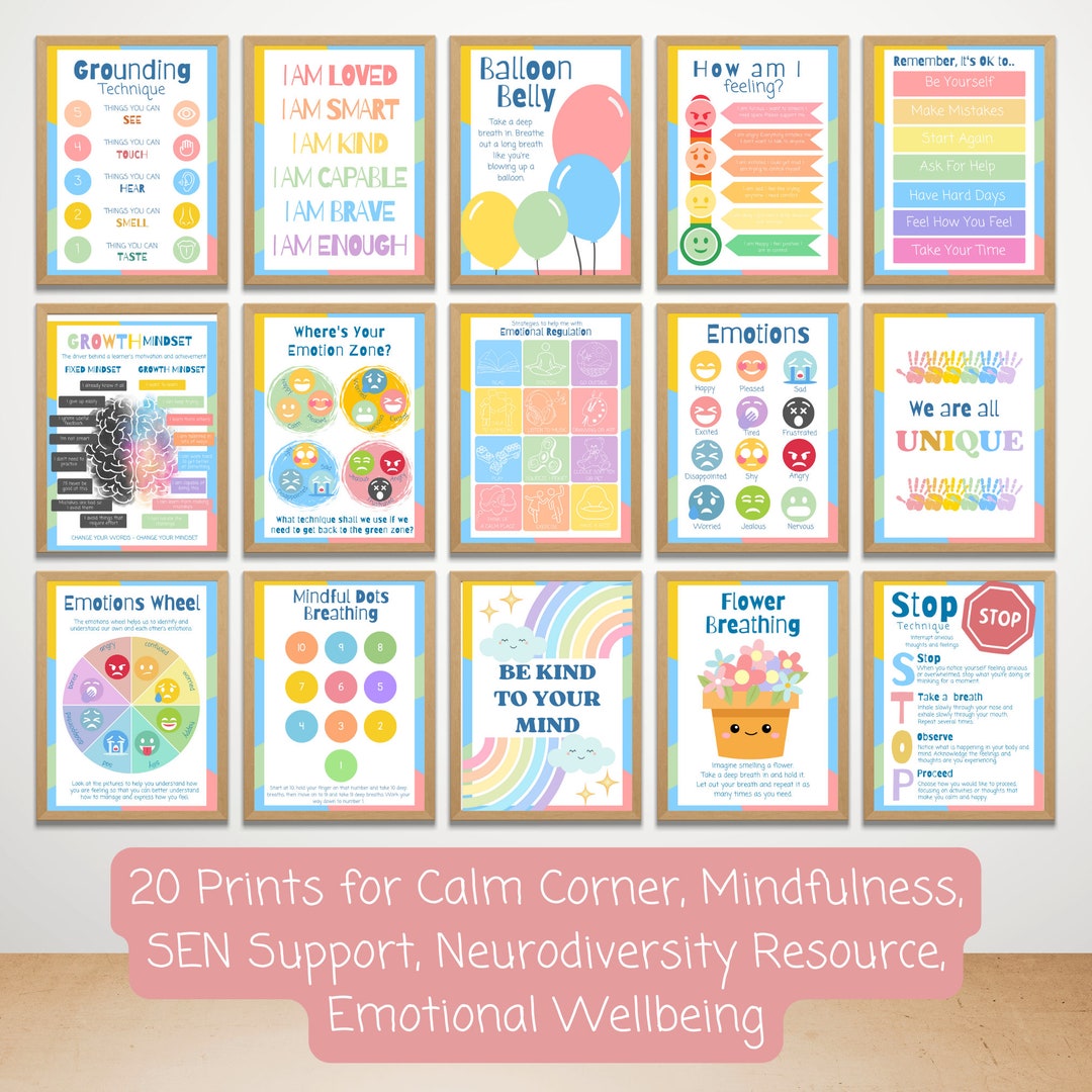 20x Calm Corner | Neurodiversity Poster Bundle | SEN Special Education ...