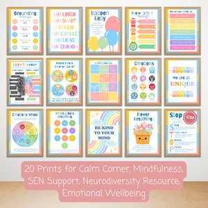 20x Calm Corner | Neurodiversity Poster Bundle | SEN Special Education ...