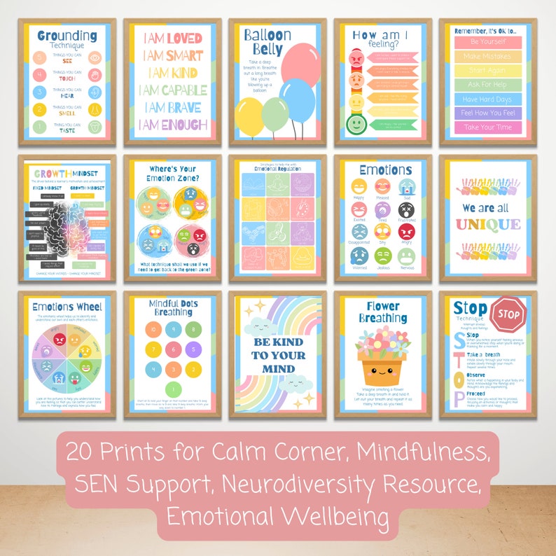 20x Calm Corner | Neurodiversity Poster Bundle | SEN Special Education ...