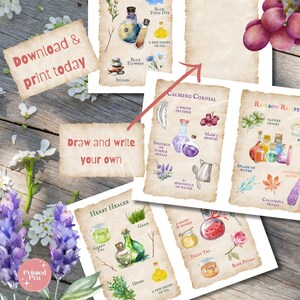 Mud Kitchen Recipe Potion Flash Cards | Early Years Resources | Home ...
