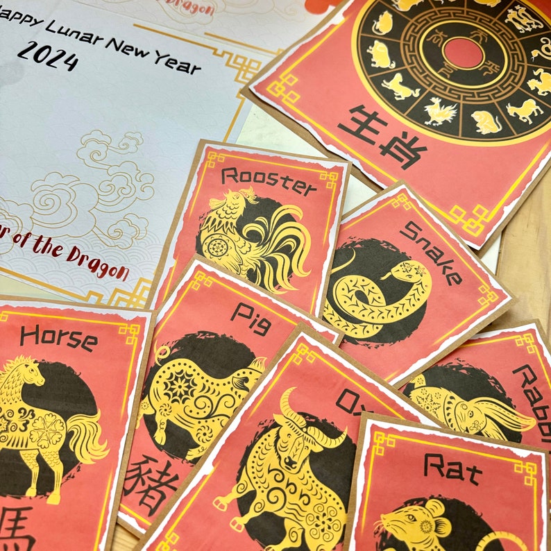 Lunar New Year Chinese New Year Chinese Zodiac Poster and Flashcards ...
