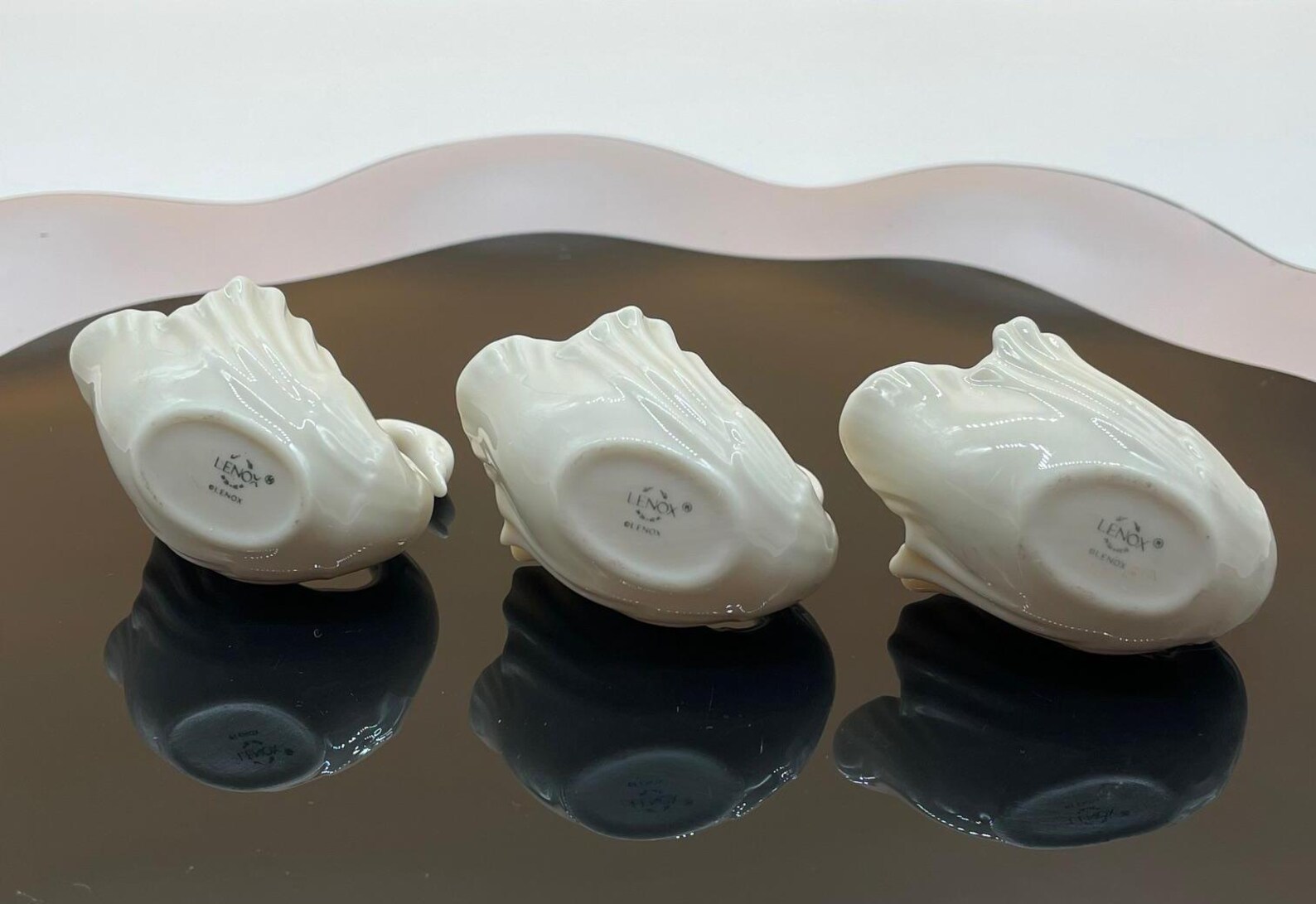 Miniature Lenox Porcelain Swans Set of 3 - Etsy